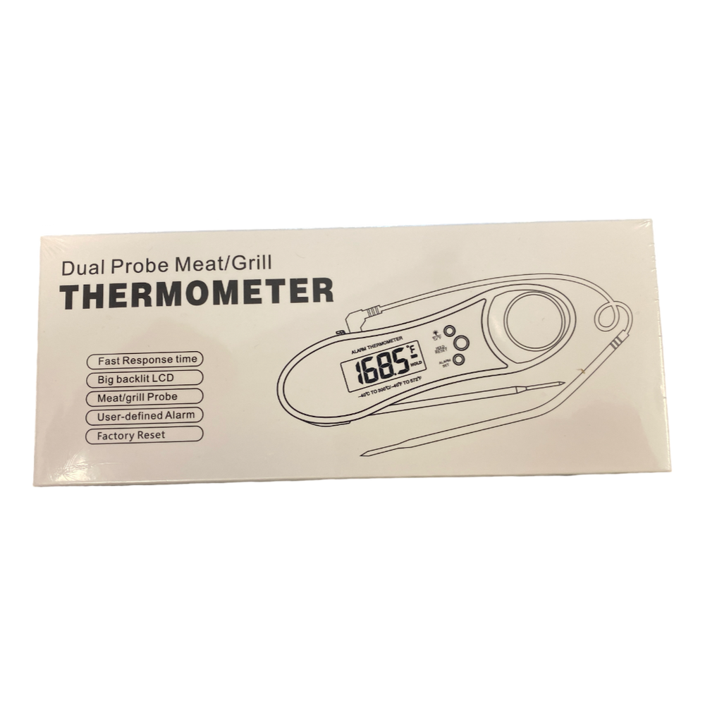 Dual Probe Meat / Grill Thermometer (Rechargeable battery through USB ...