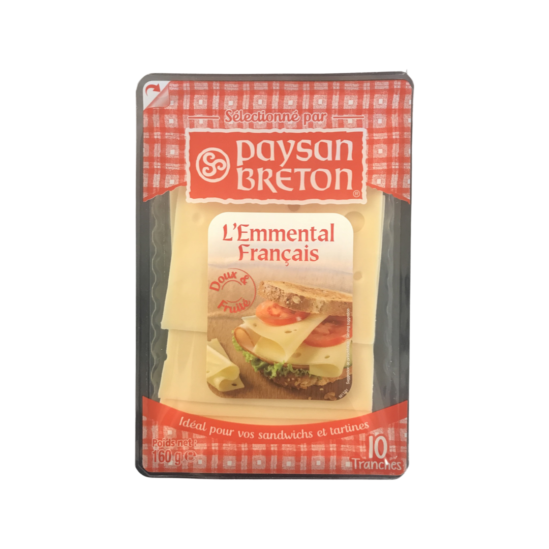 Emmental Cheese Slices by Paysan Breton - 160 g – Meatkrafters